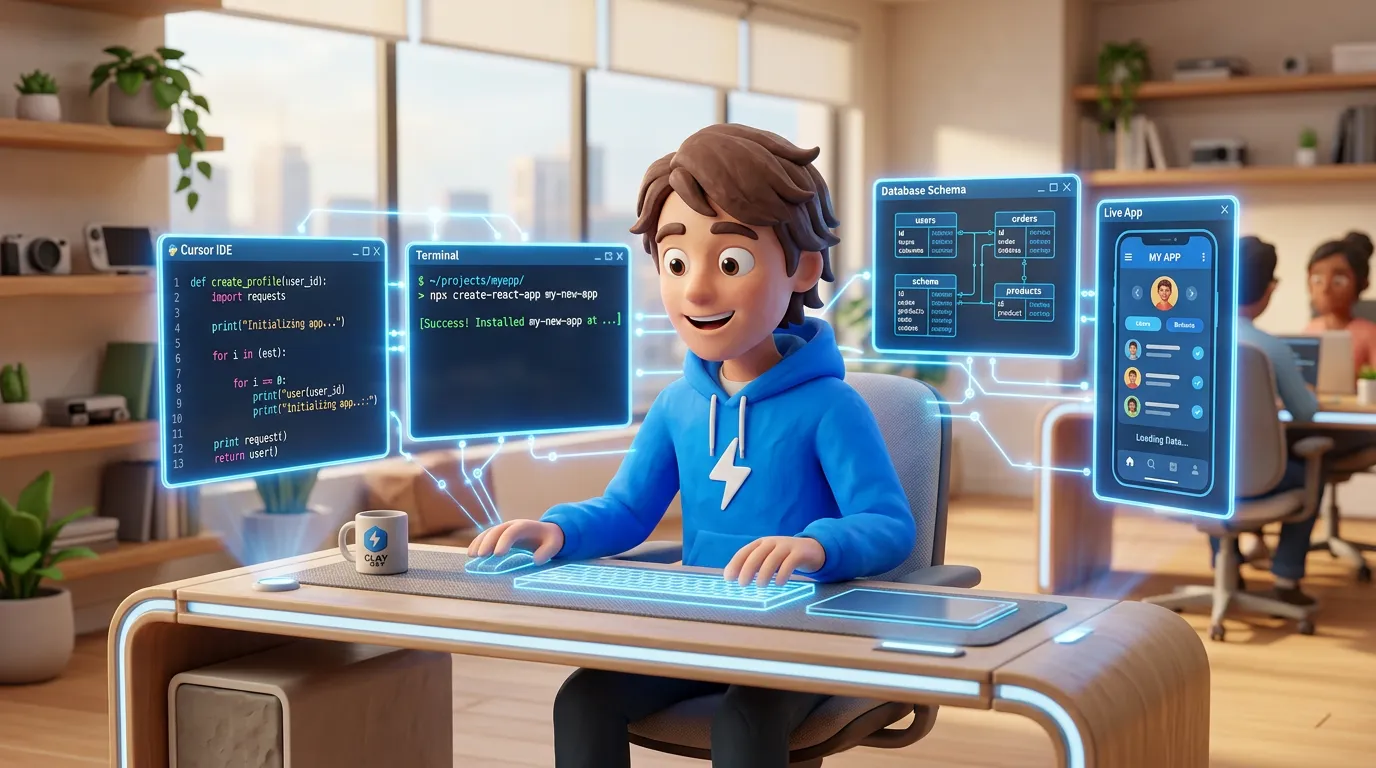 The Blink MCP setup in Cursor — one command connects your AI agent to a full-stack infrastructure layer