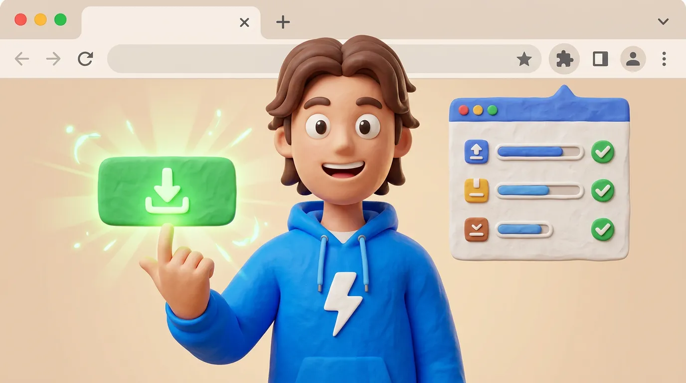 Download your Chrome extension from Blink — one click packages the entire extension as a ready-to-install zip