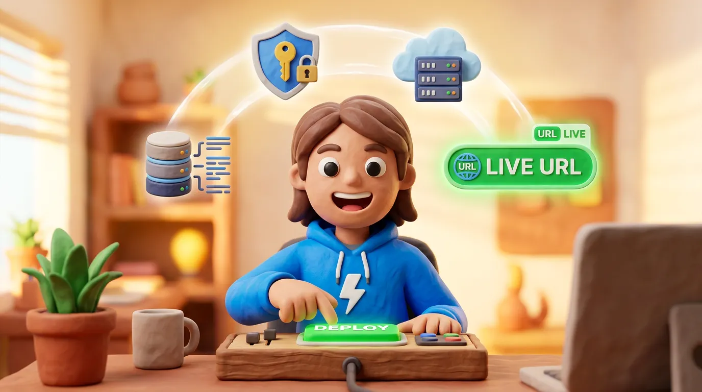 The moment Claude Code deploys a full-stack app via Blink — database, auth, and hosting provisioned in one command