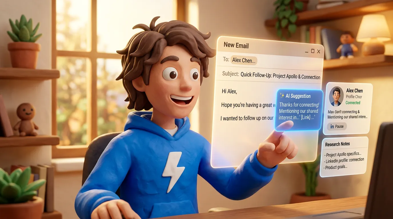OpenClaw drafting personalized sales outreach emails