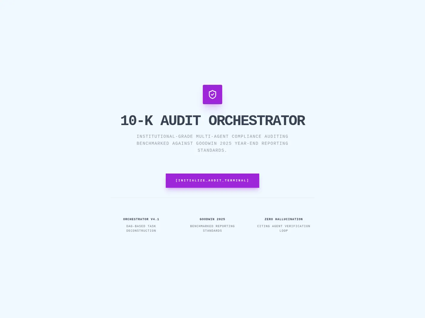 10-K Audit Orchestrator