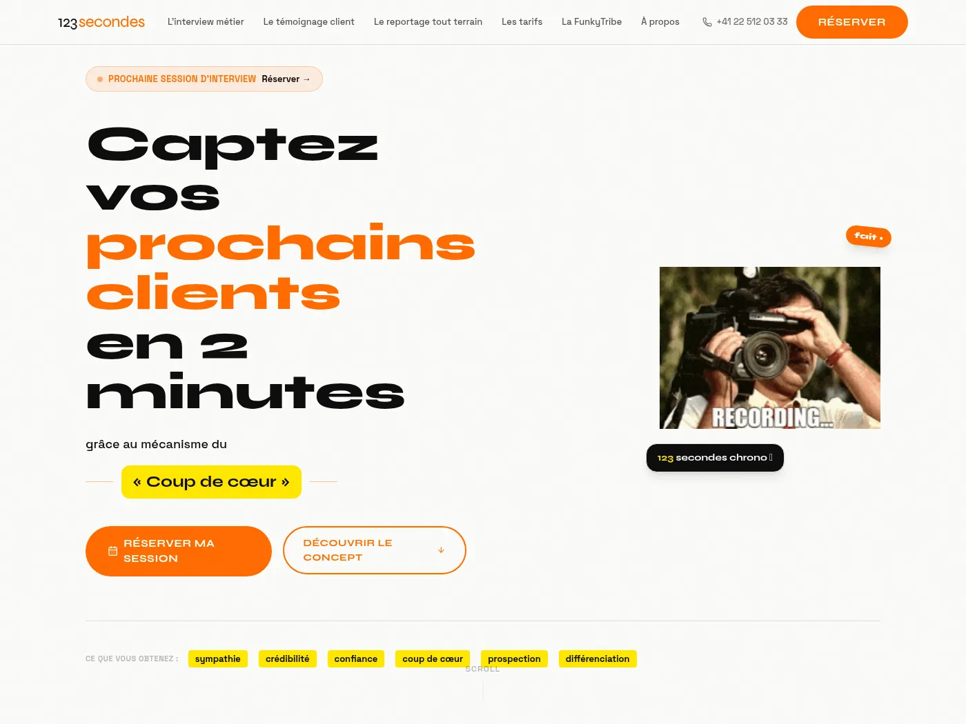 123 Secondes Web Replica