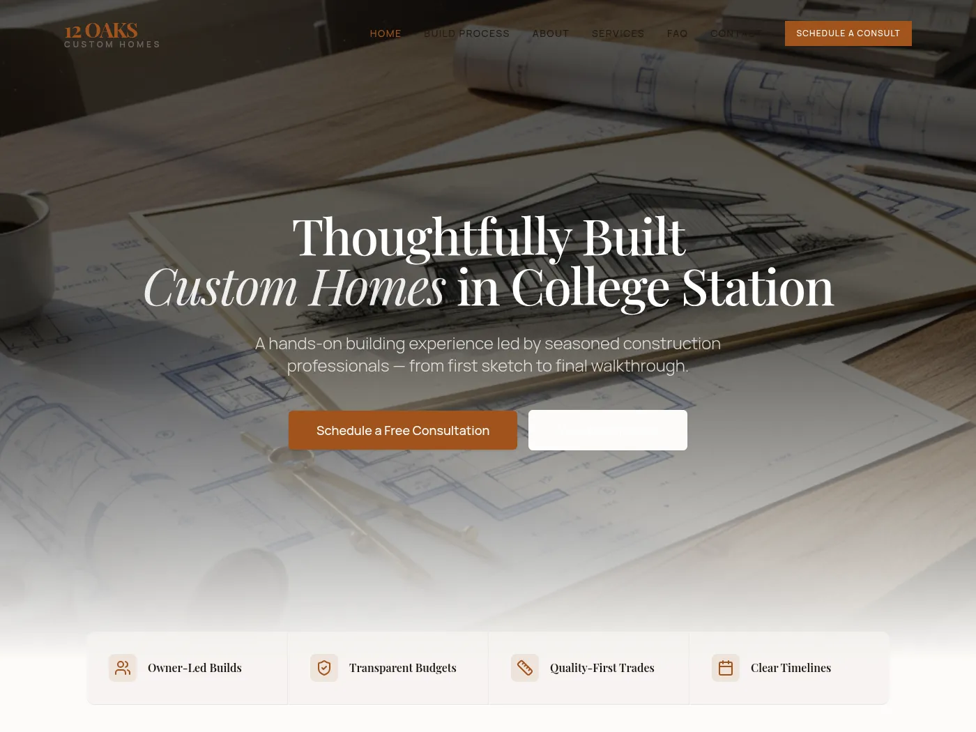 12 Oaks Builder Site