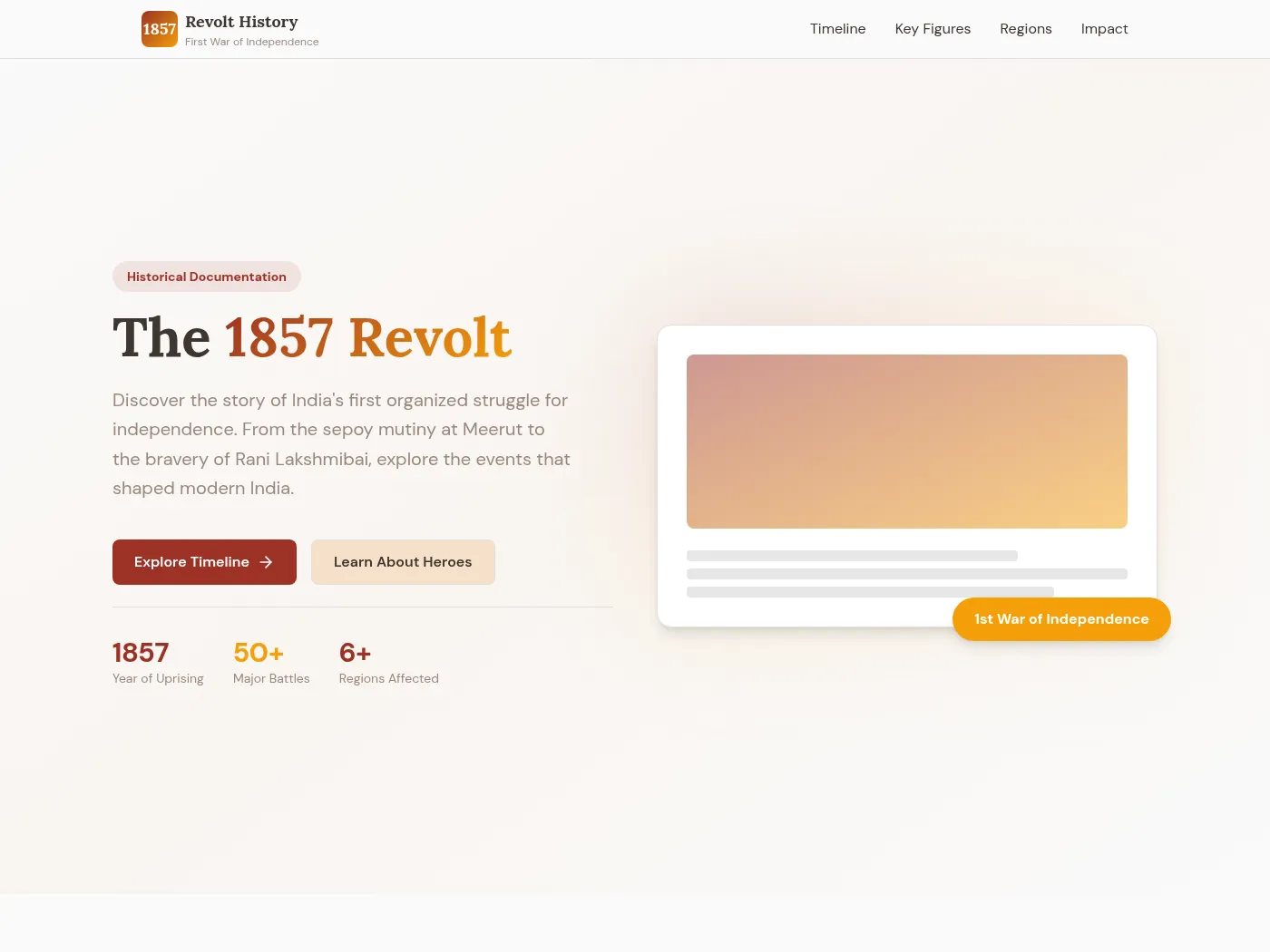 1857 Revolt History Hub