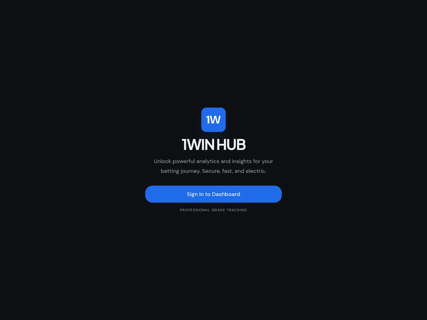 1Win Dashboard
