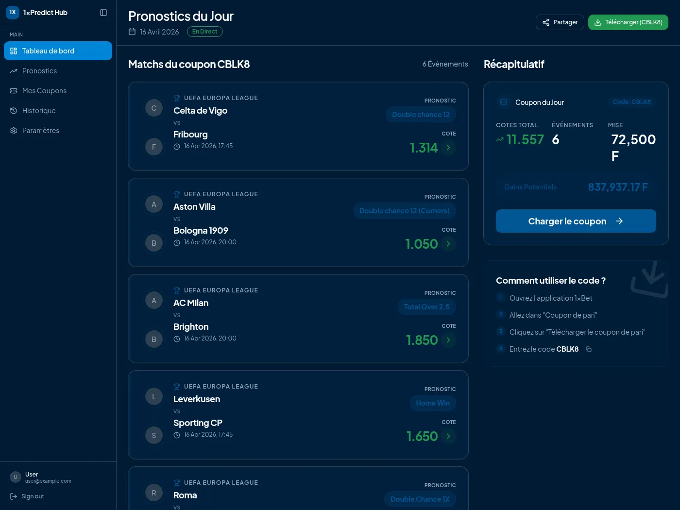 1xBet Match & Prediction Hub