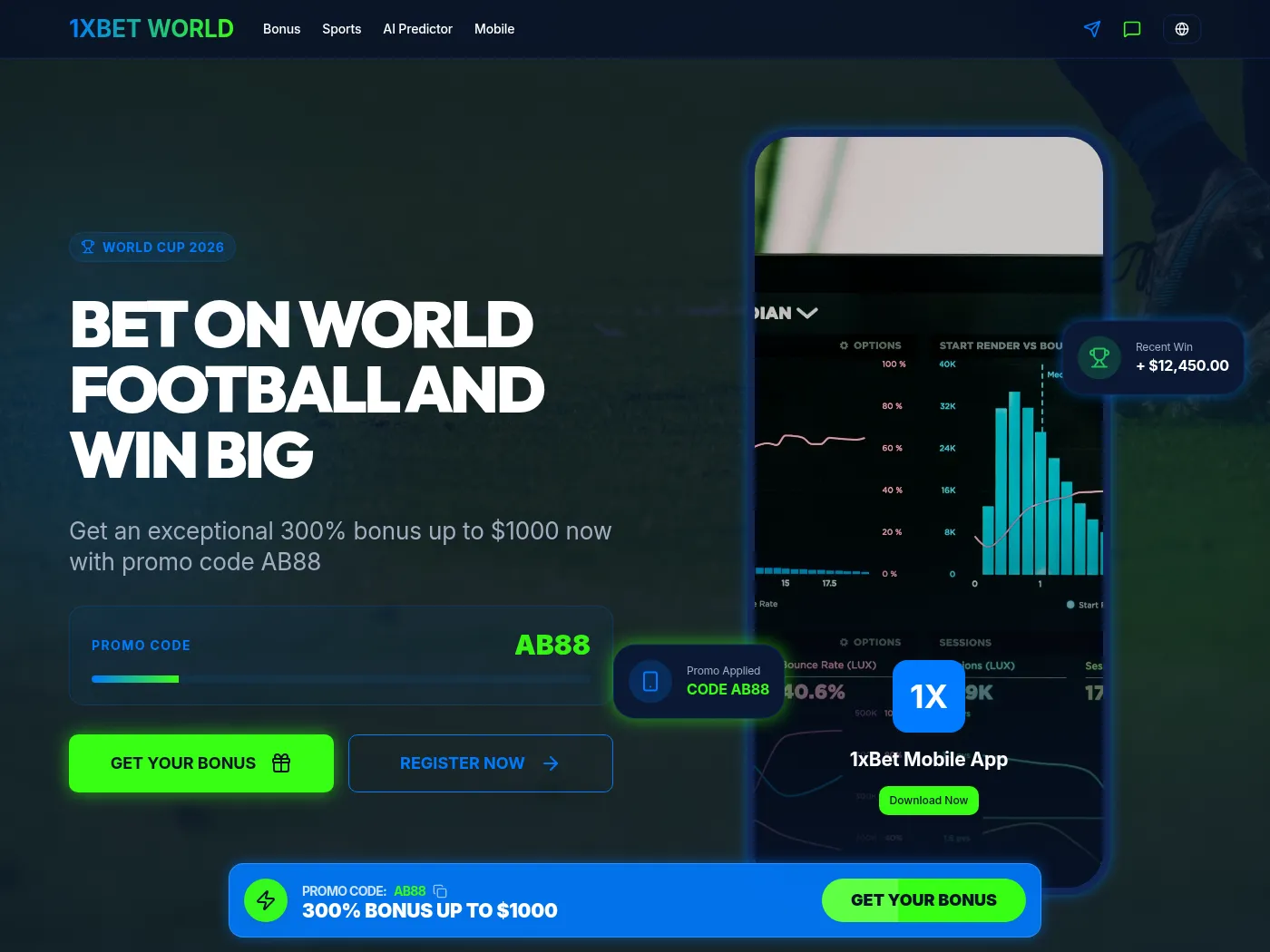 1xbet World Premium Site