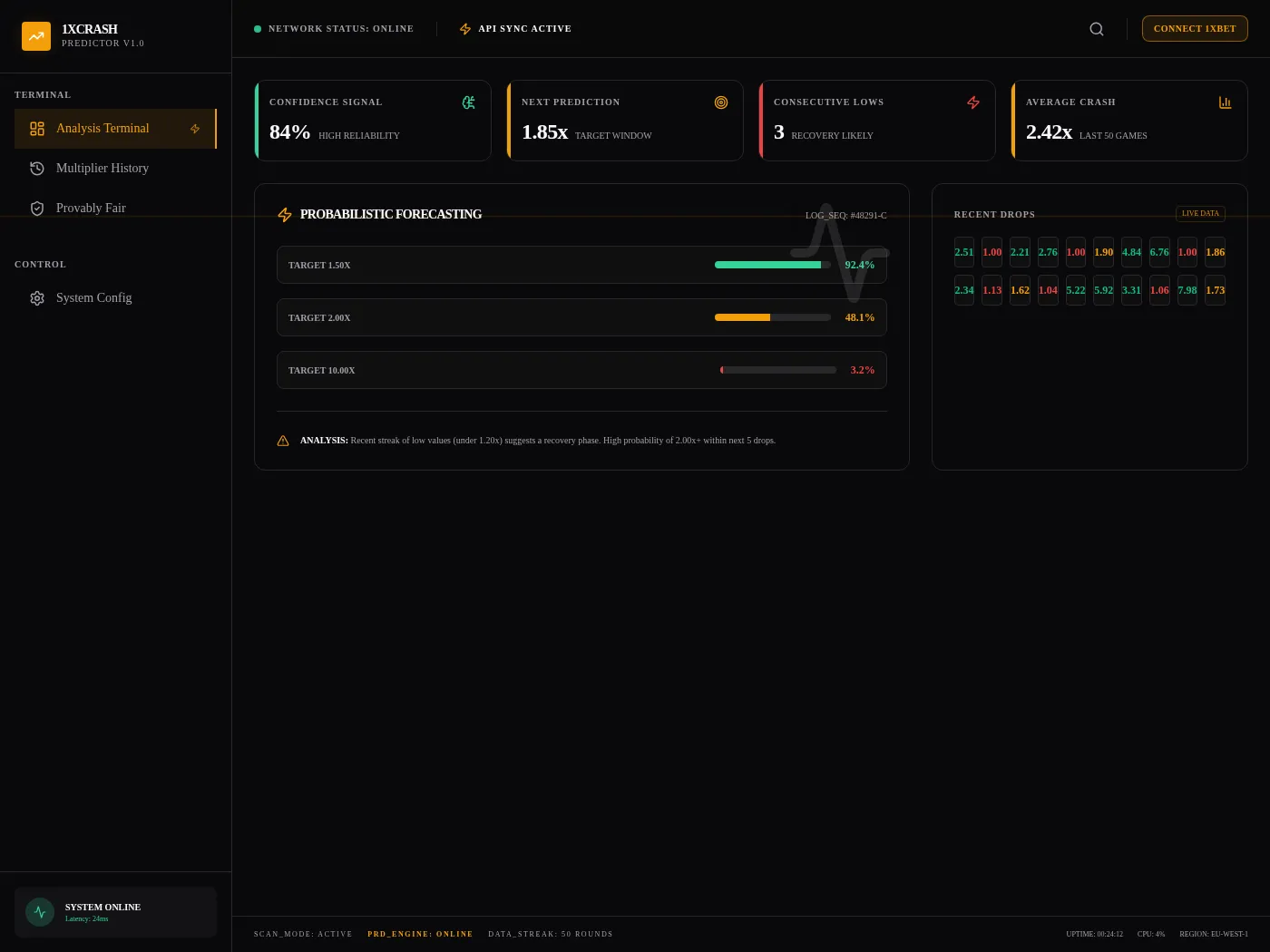 1xGame Predictor Bot