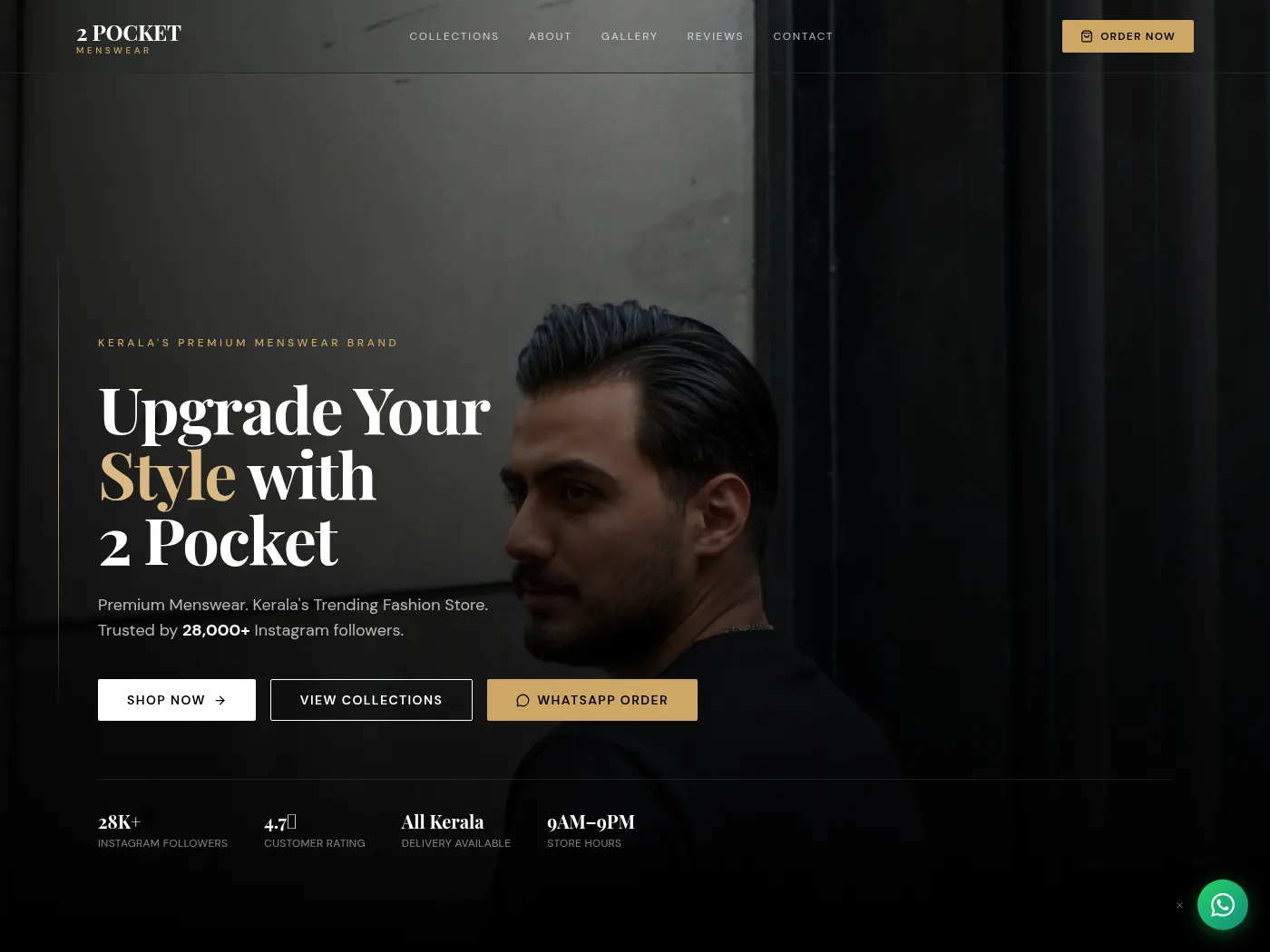 2 Pocket Menswear Store