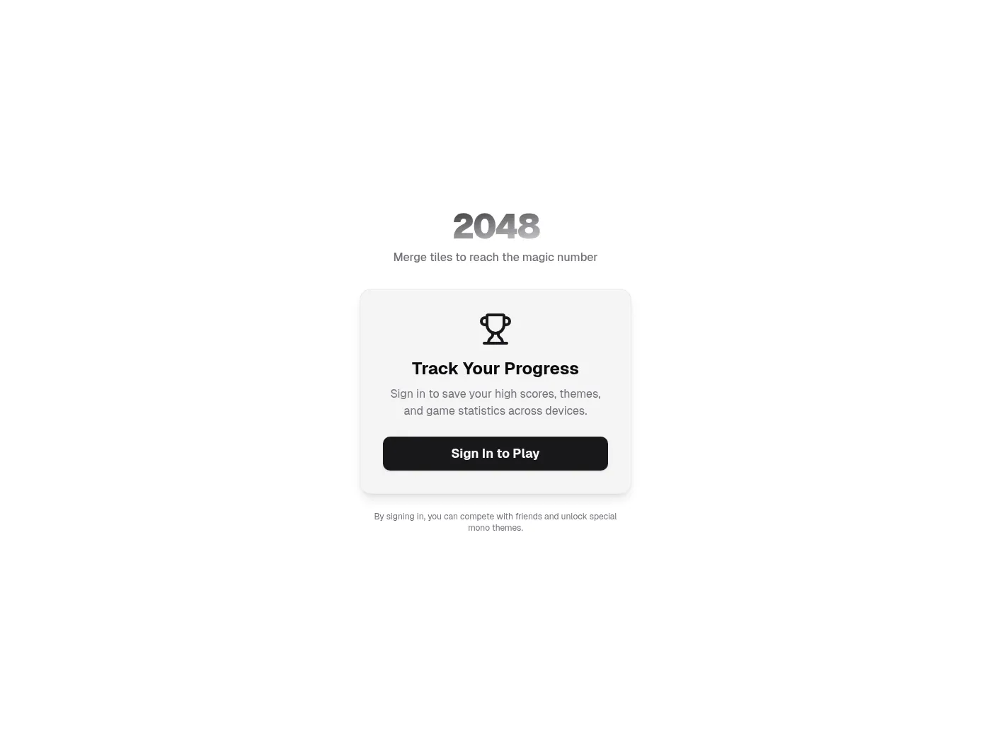 2048 Merge Master