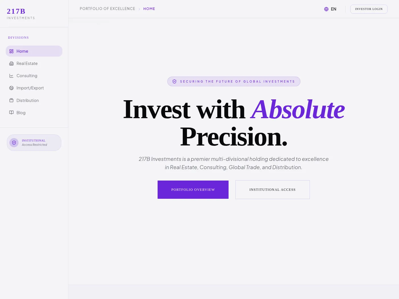 217B Investments Portal