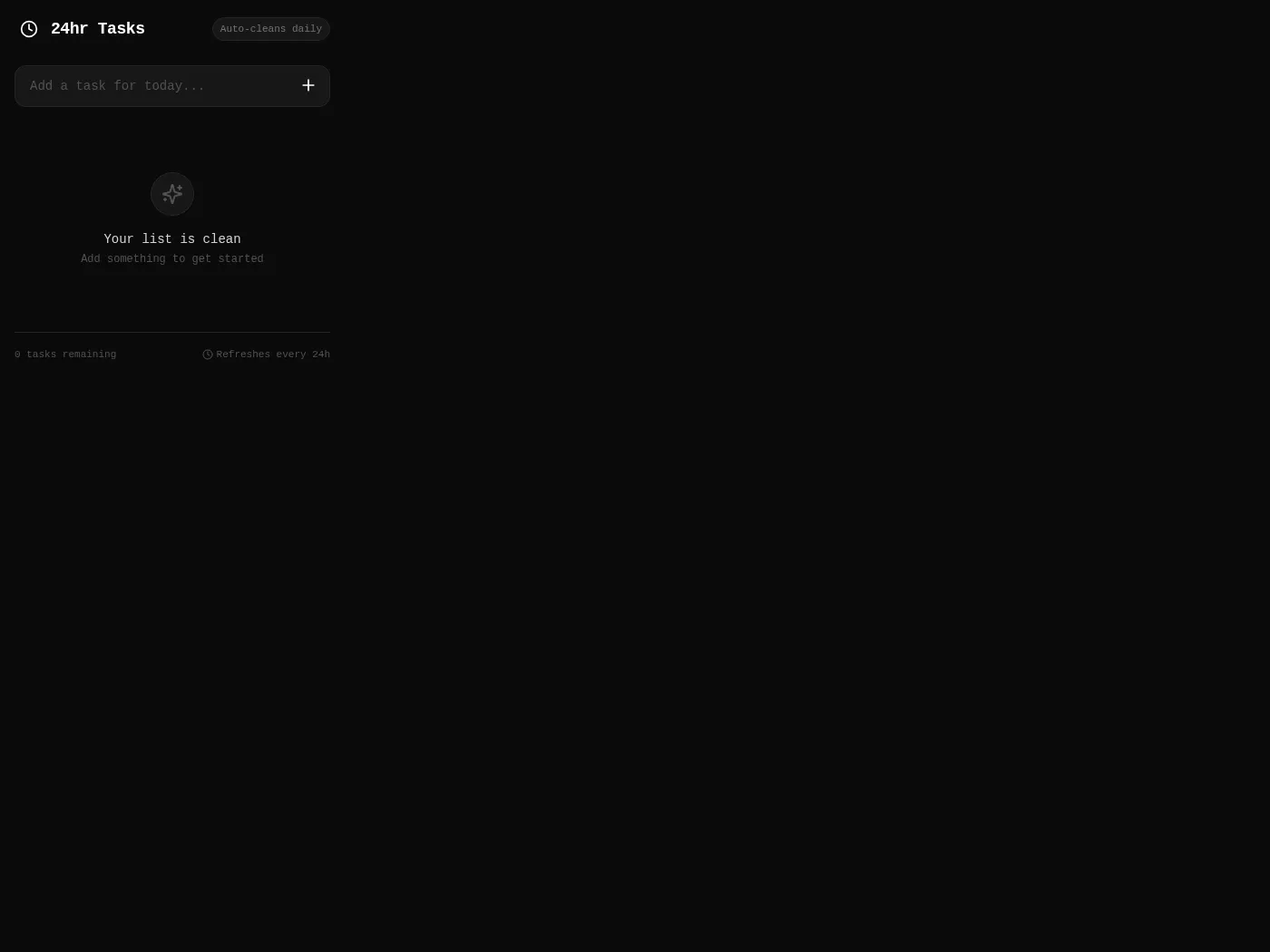 24hr Task Cleaner