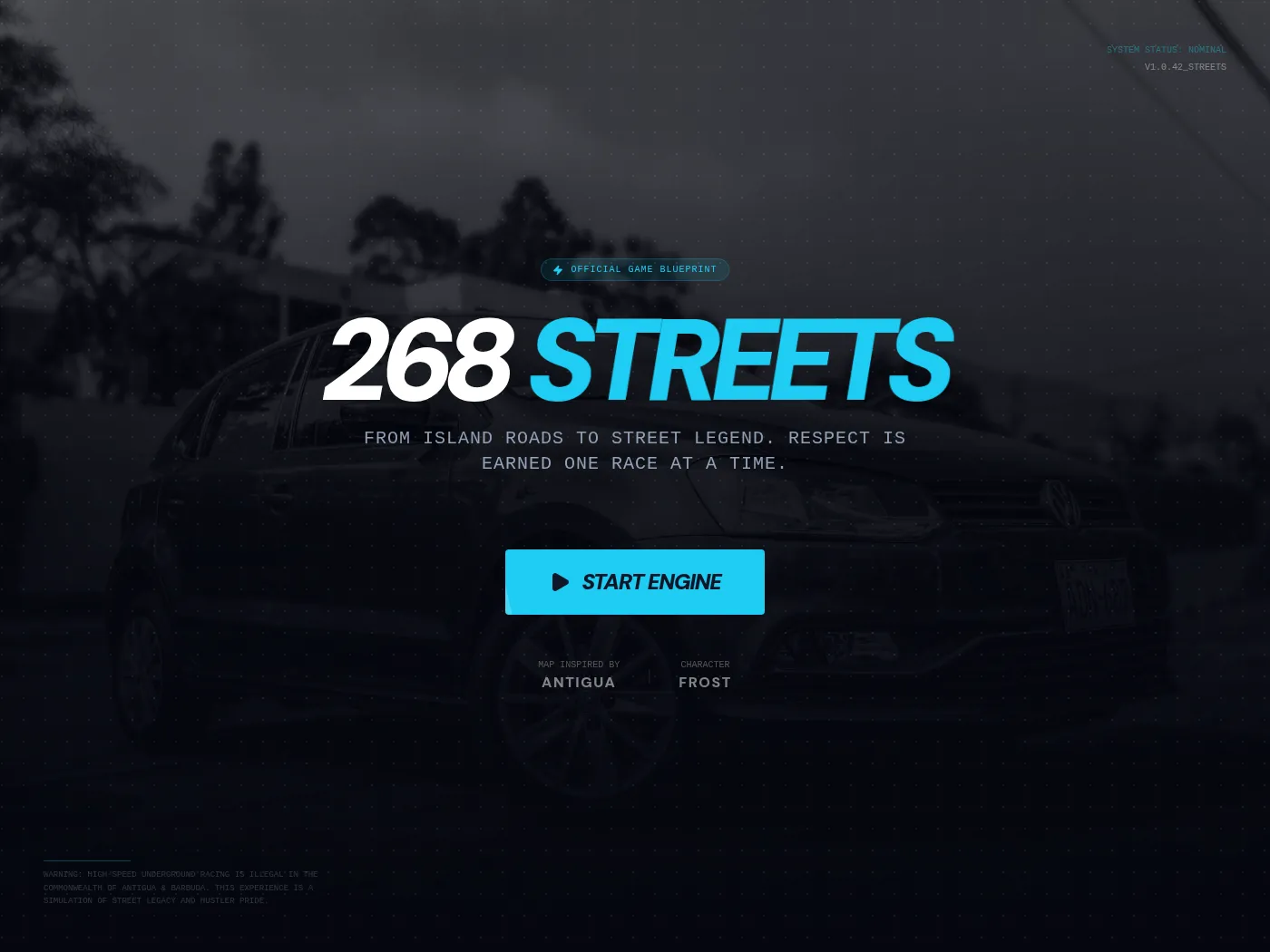 268 Streets Racing Game