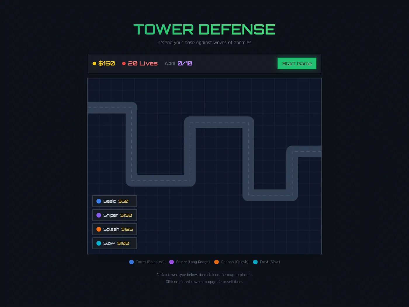 2D Tower Defense Game