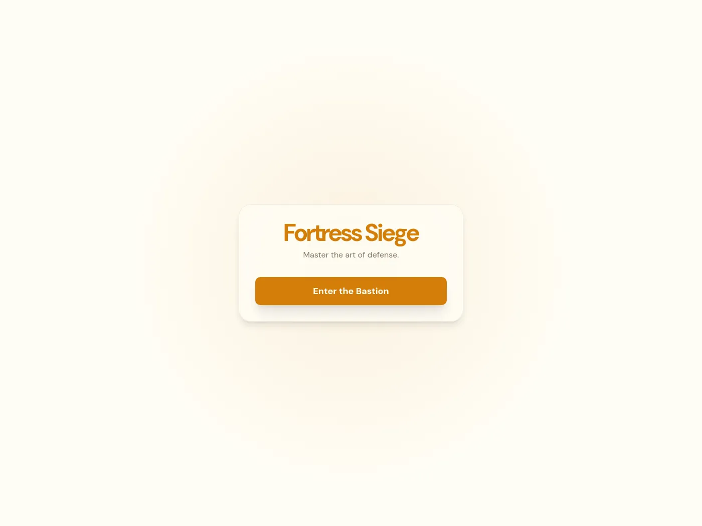 Fortress Siege