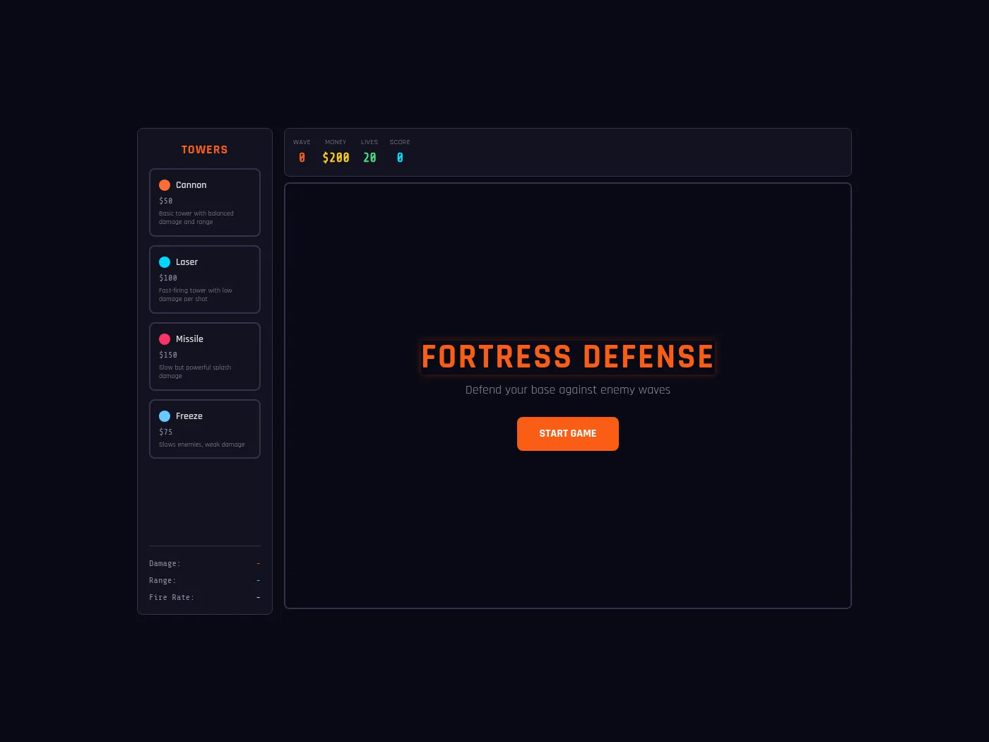 Fortress Defense Game