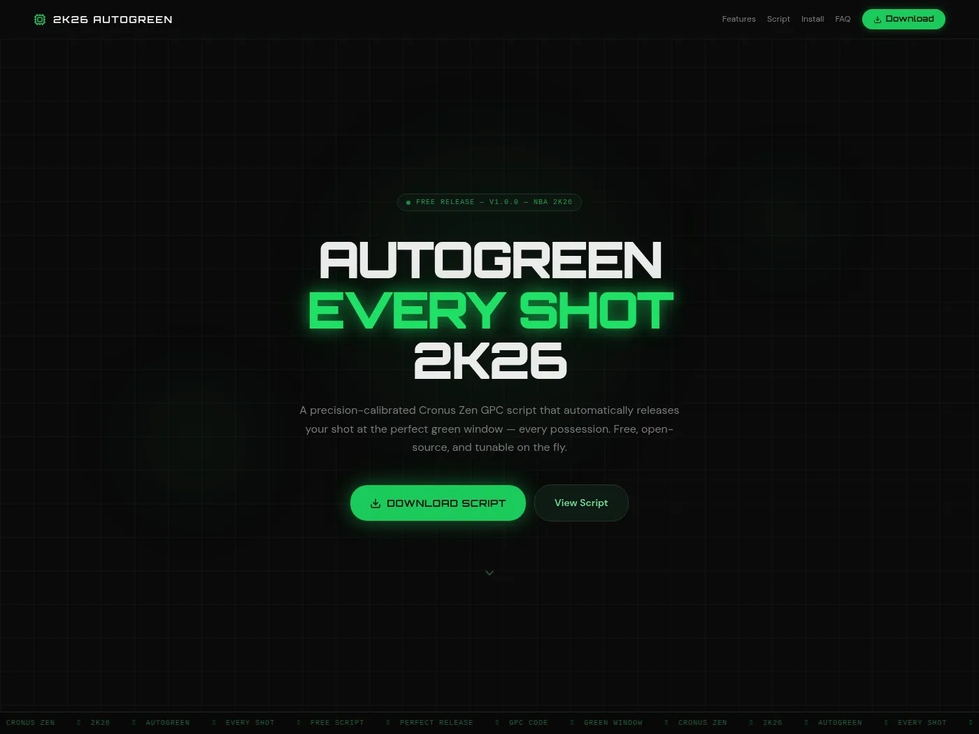 2K26 Autogreen Script