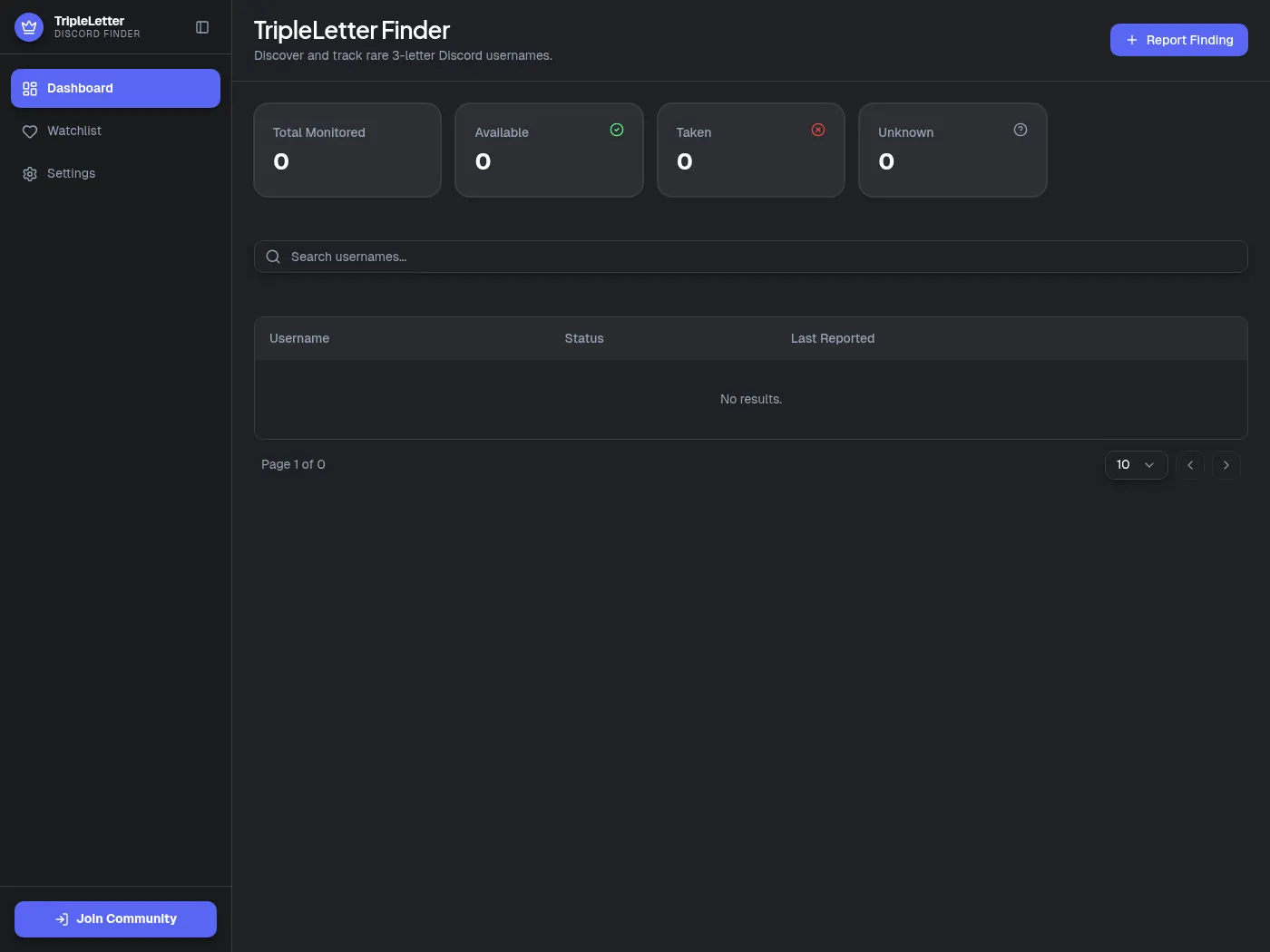 TripleLetter Discord Finder