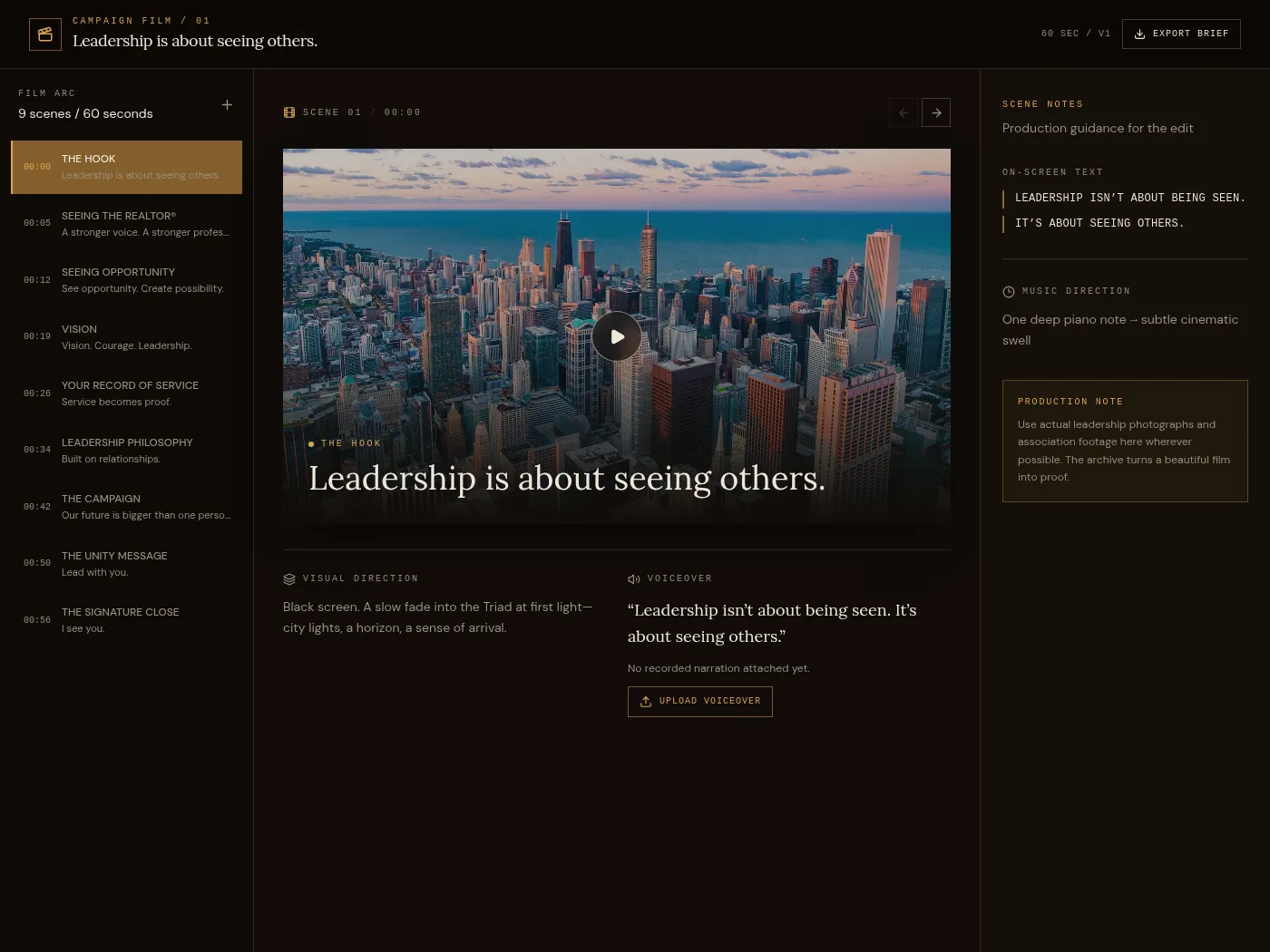 Leadership Storyboard Builder