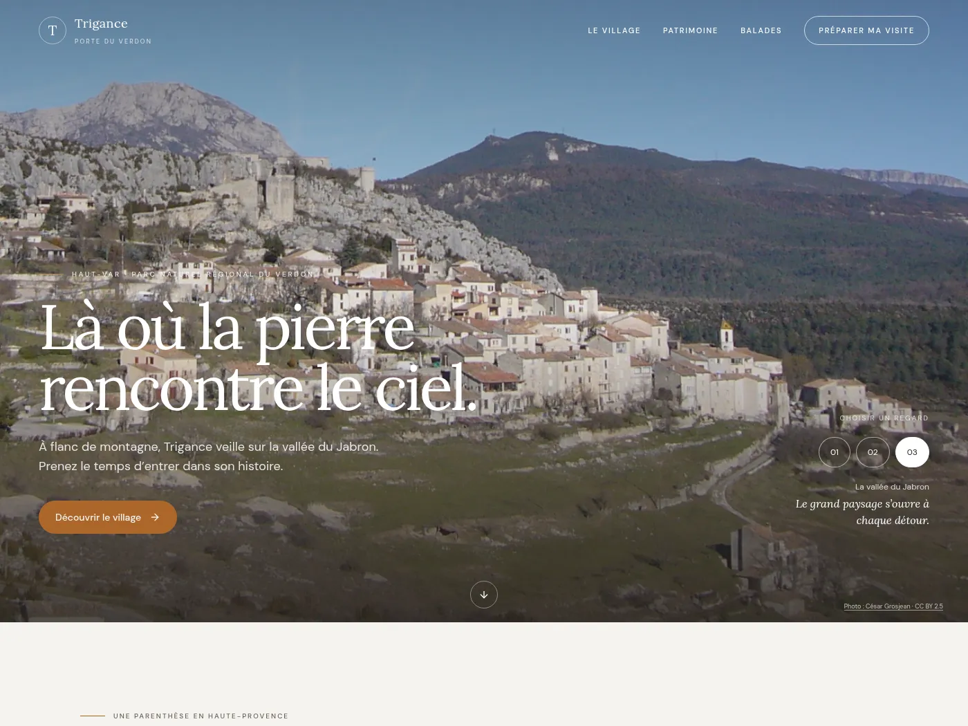 Trigance Village Website