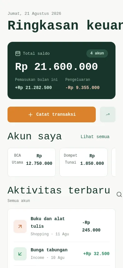 MultiAccount Finance Tracker