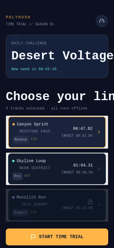 PolyRush Mobile Racer