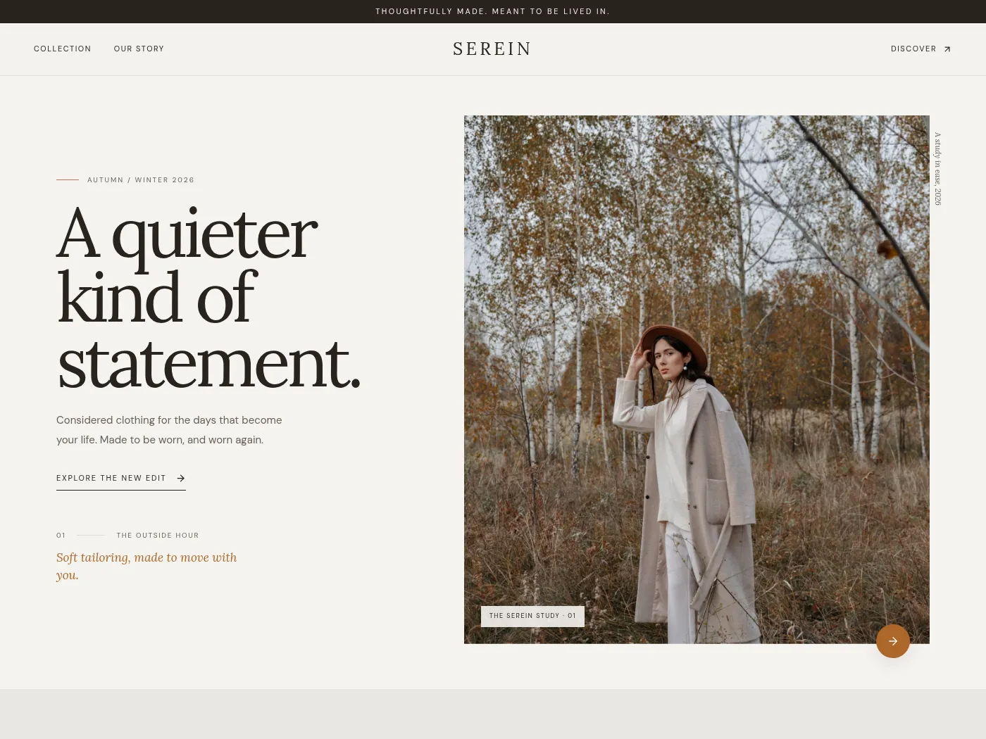 VogueScroll Landing Page