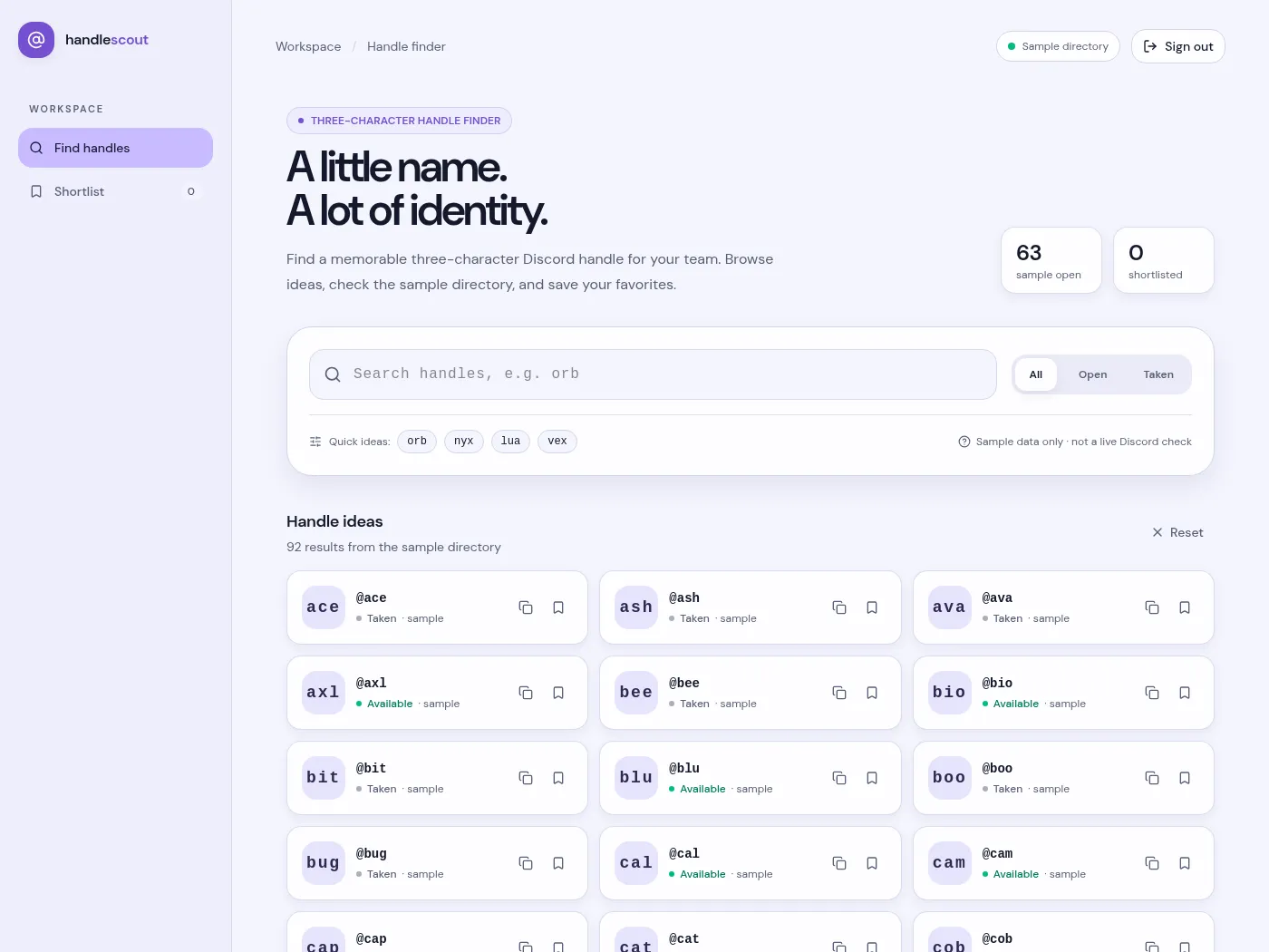 Discord Handle Finder
