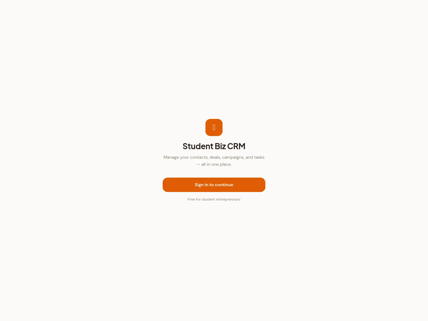 Student Biz CRM