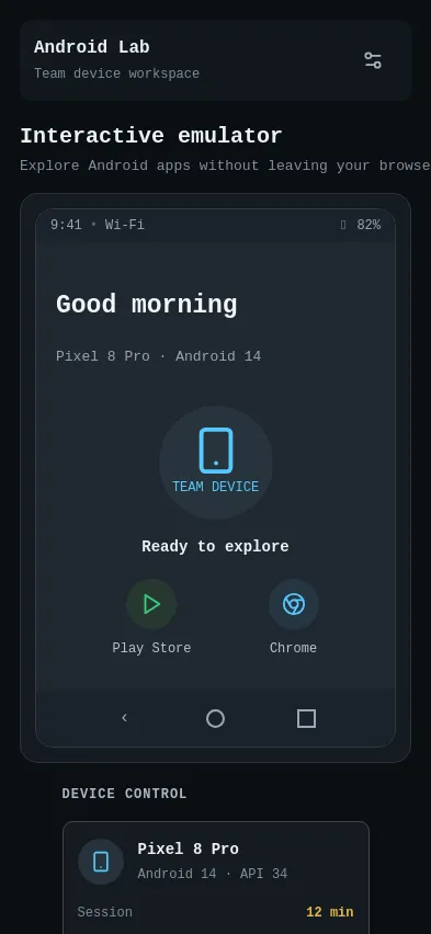 Web Android Emulator