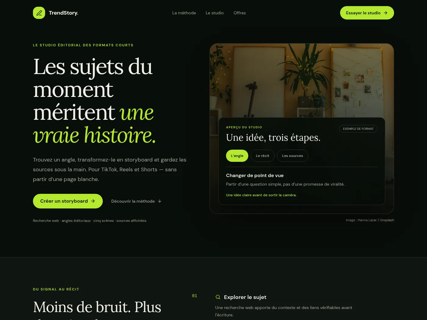 TrendStory Web App