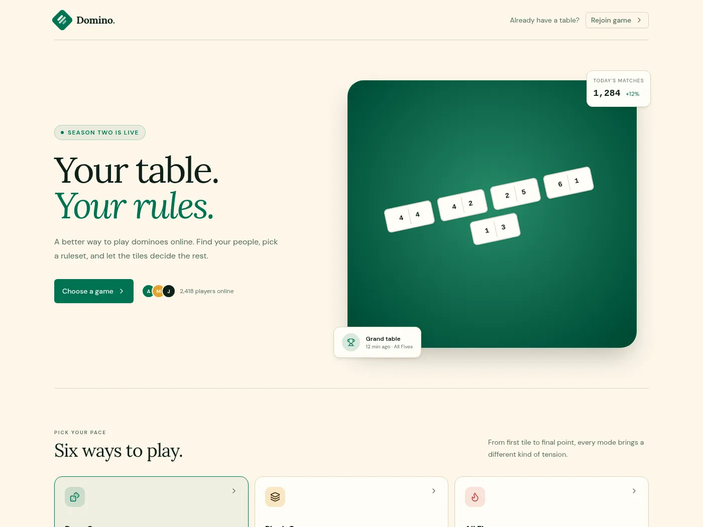 Domino Online V2