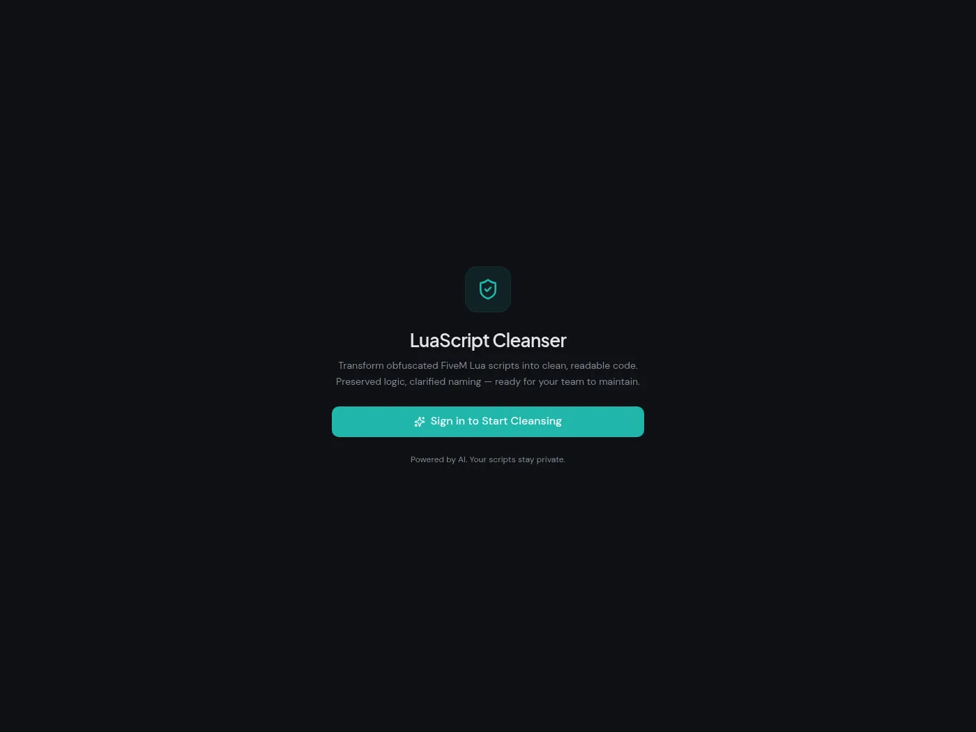 LuaScript Cleanser