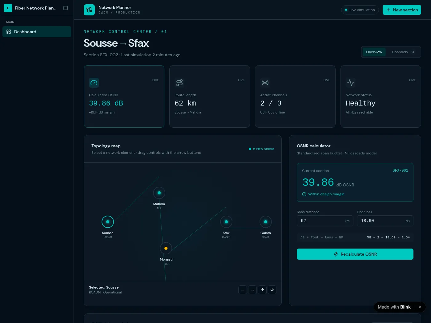 Fiber Network Planner