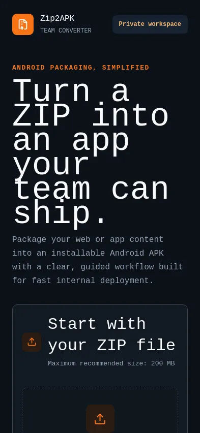 Zip2APK Converter