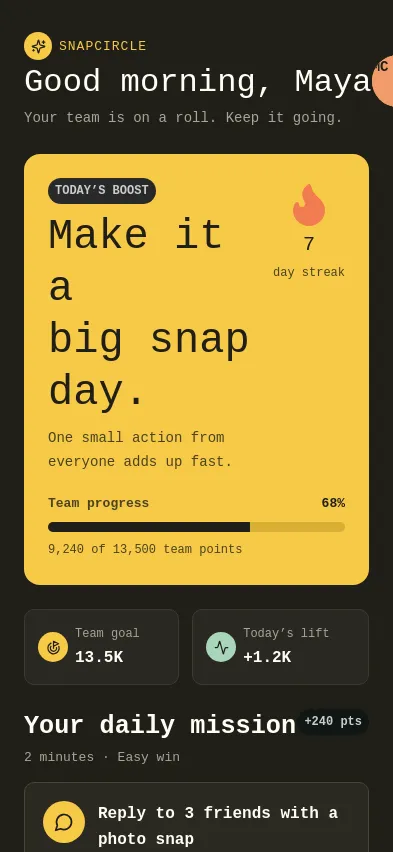 SnapScore Booster App