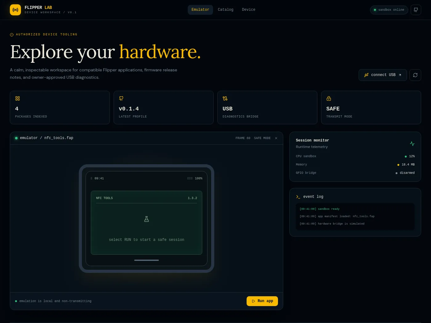 Flipper Emulator Hub