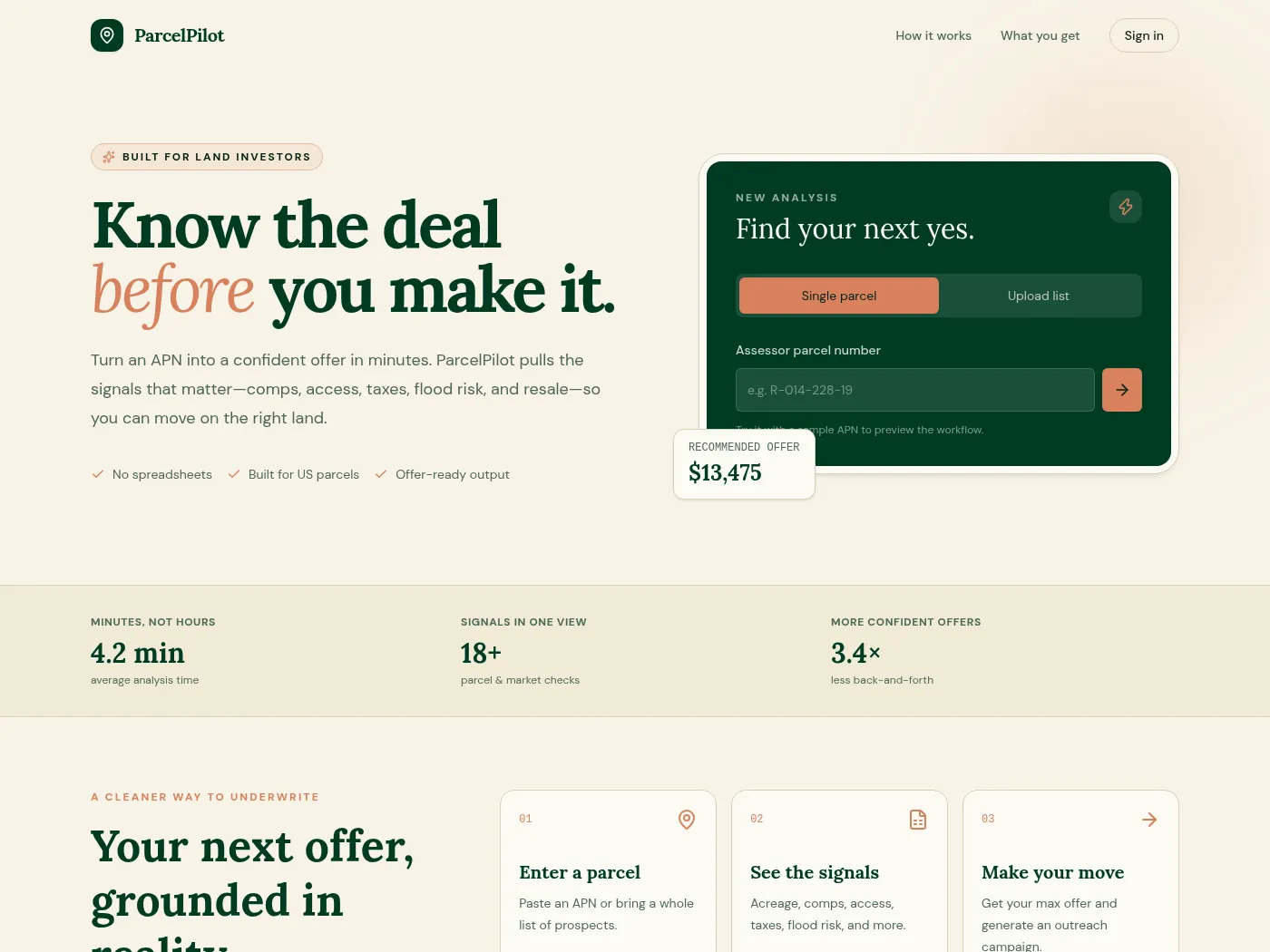 Land Deal Analyzer