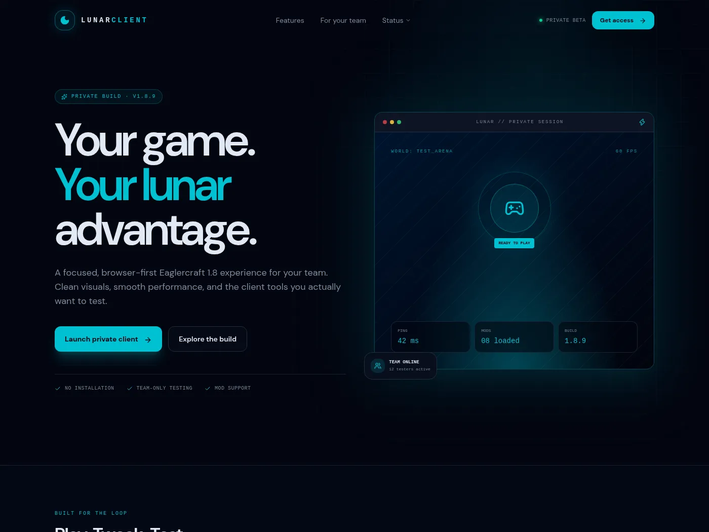 LunarCraft Web Client
