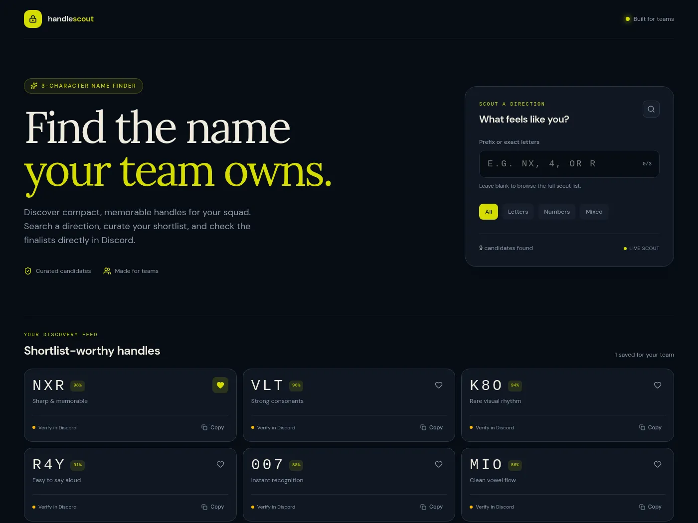 Discord Name Finder