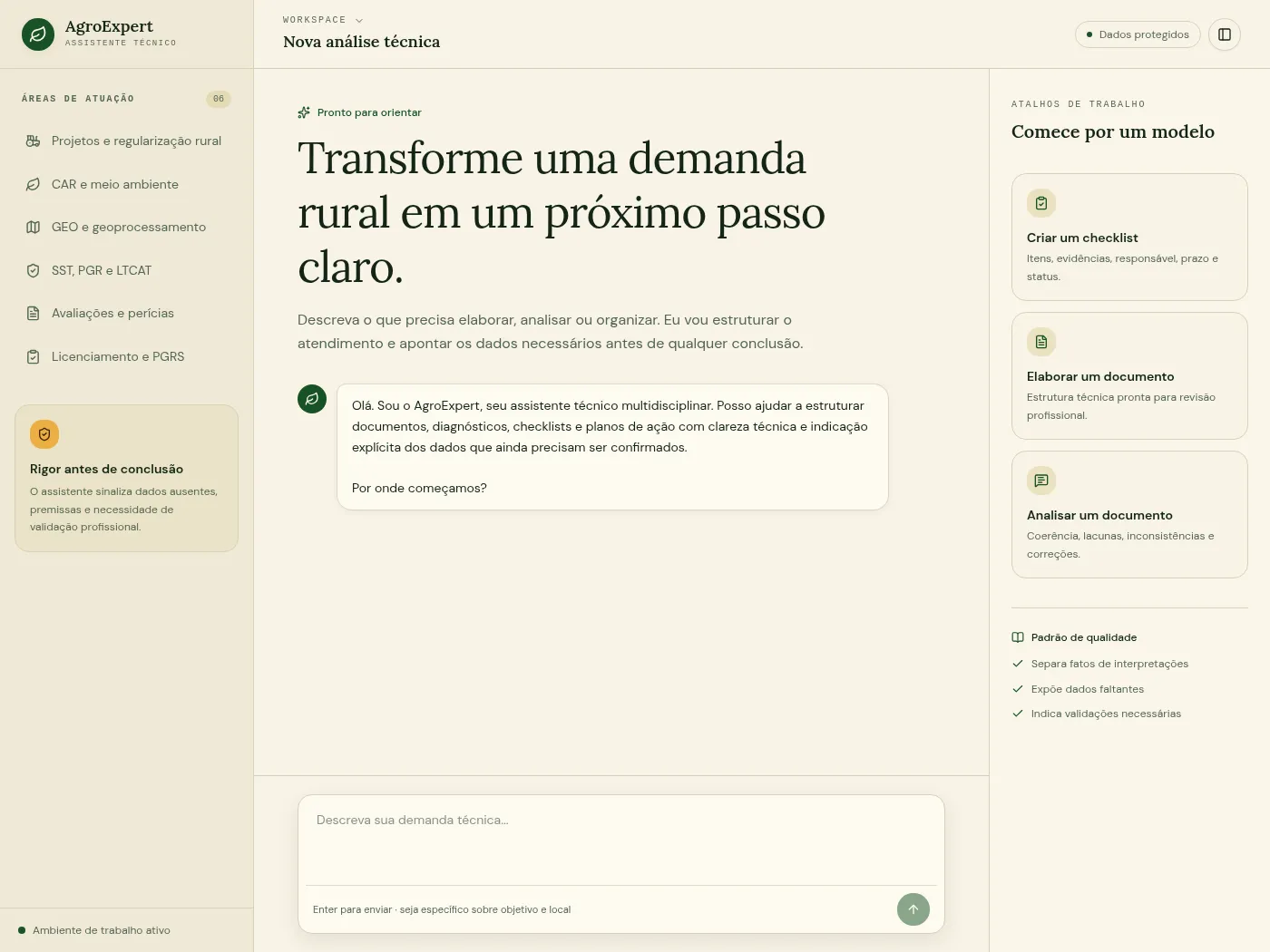AgroExpert Assistente Técnico