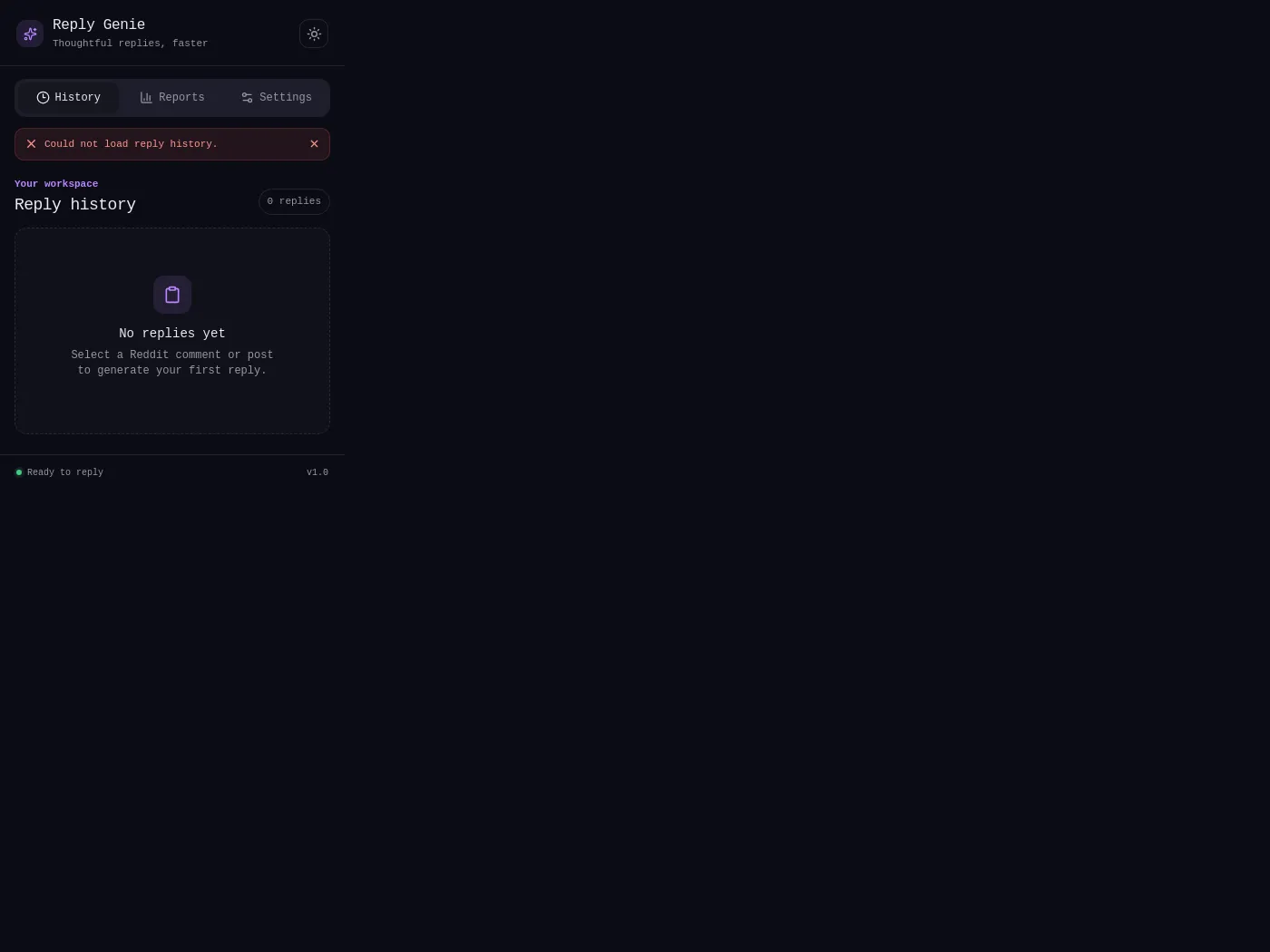 Reddit AI Reply Genie