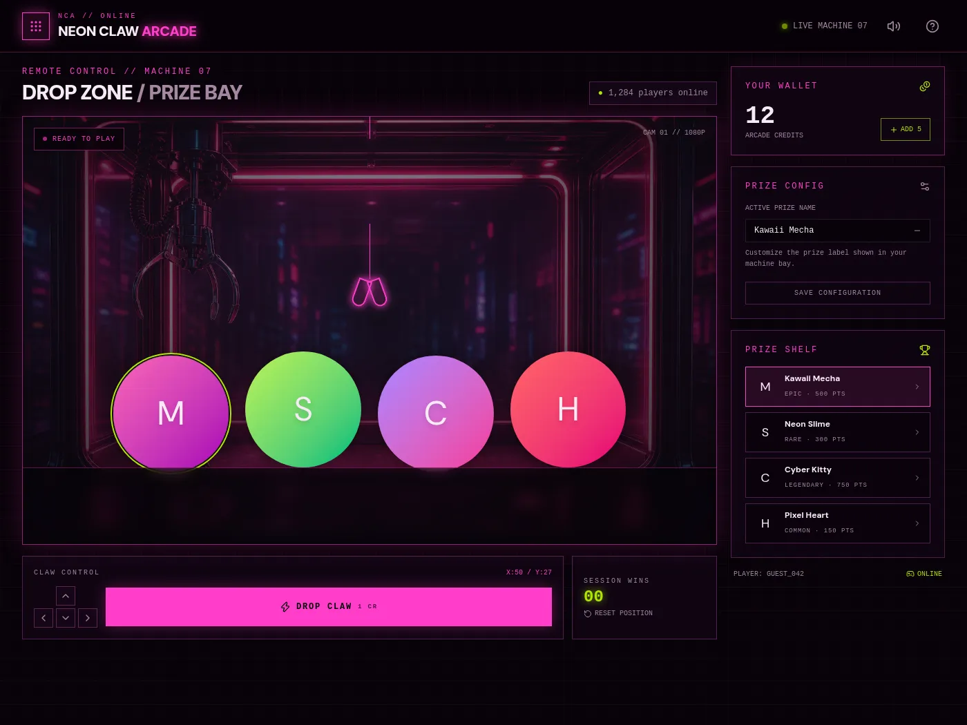 Neon Claw Arcade