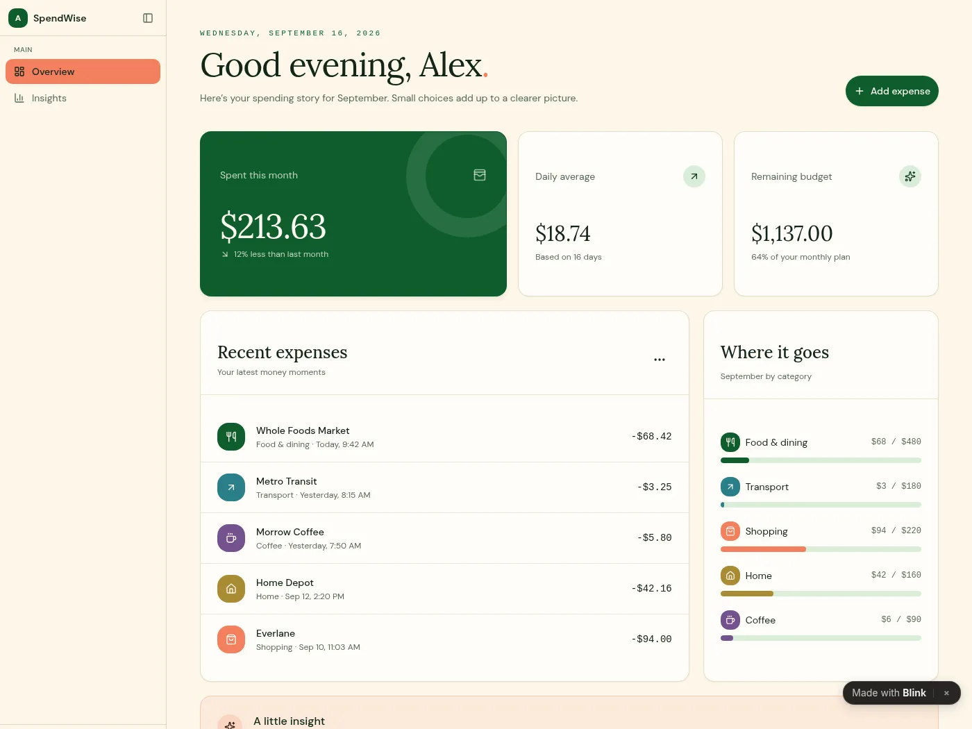 SpendWise Tracker