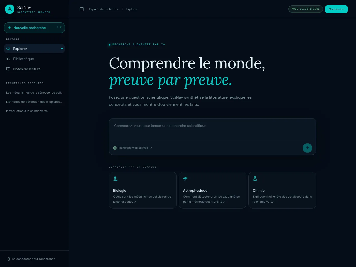 SciNav AI Browser
