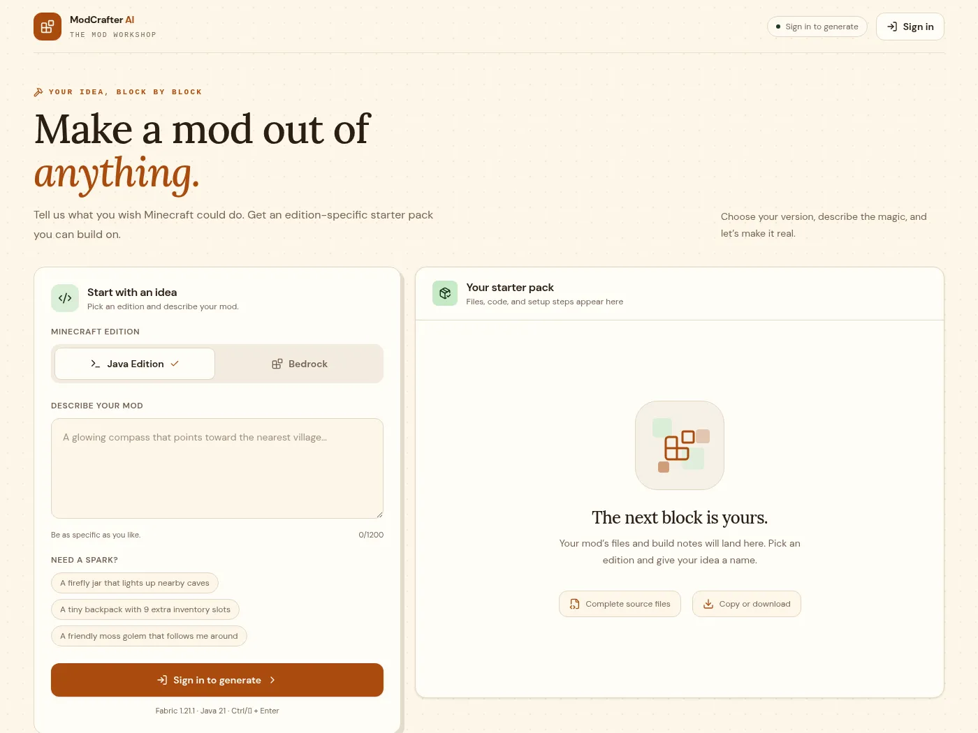 ModCrafter AI