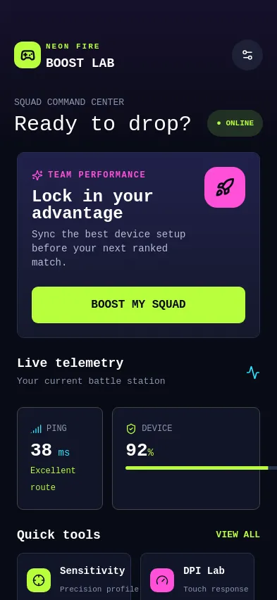 Neon Fire Boost