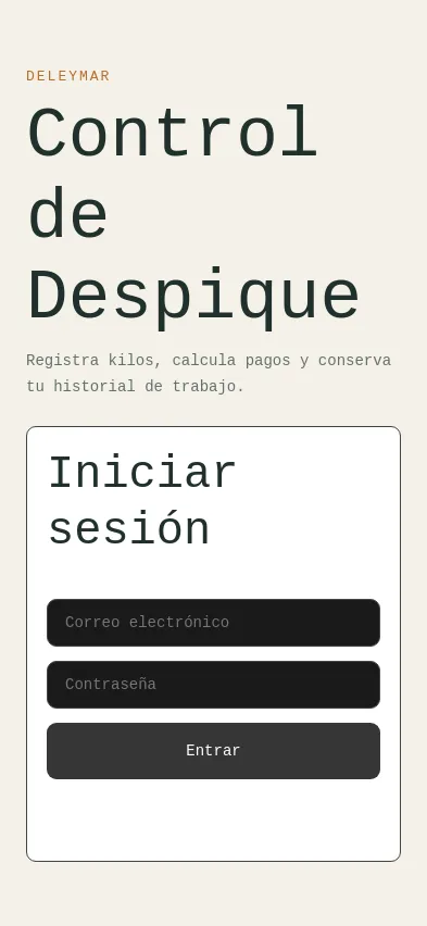 Control de Despique DELEYMAR