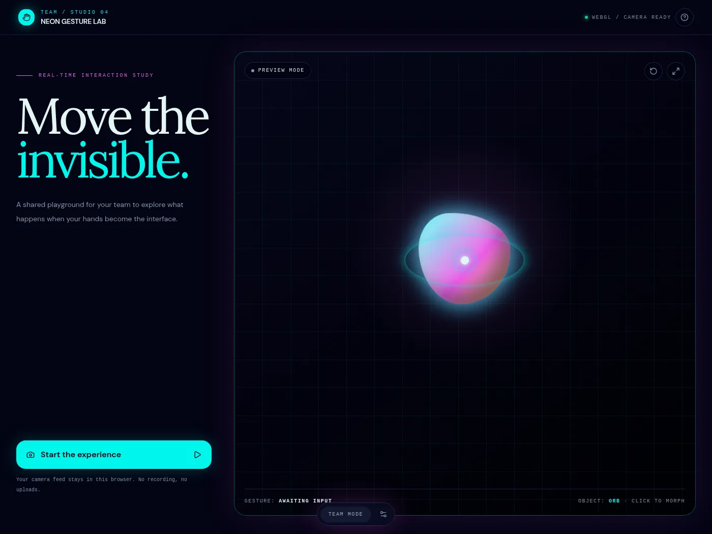 Neon Gesture Control Demo