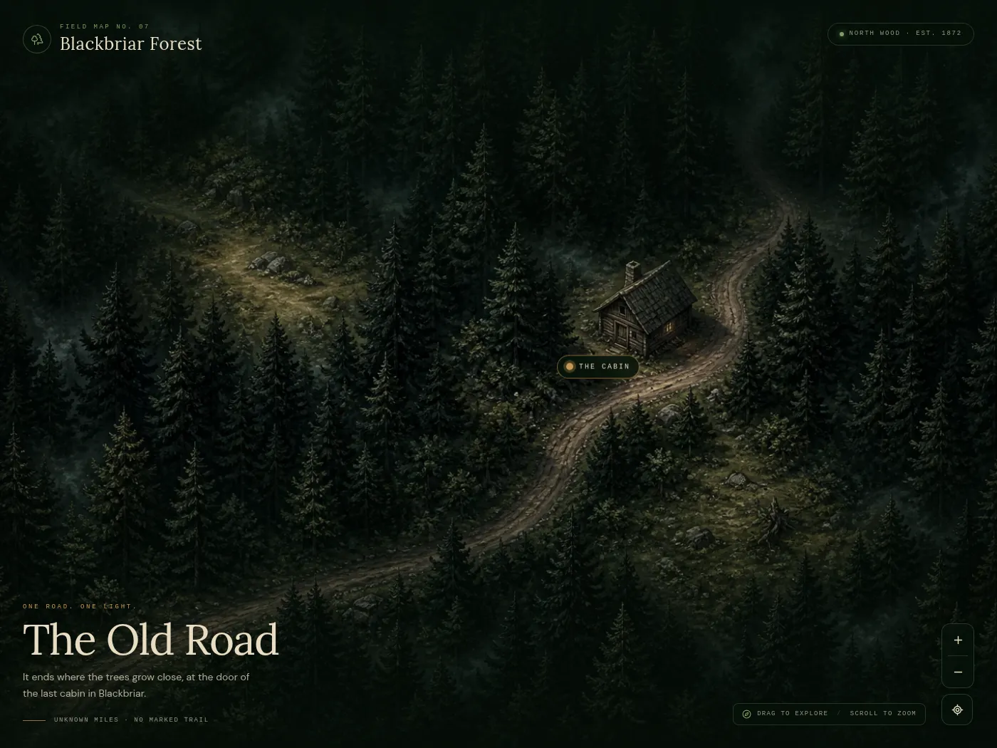 Dark Forest Cabin Map